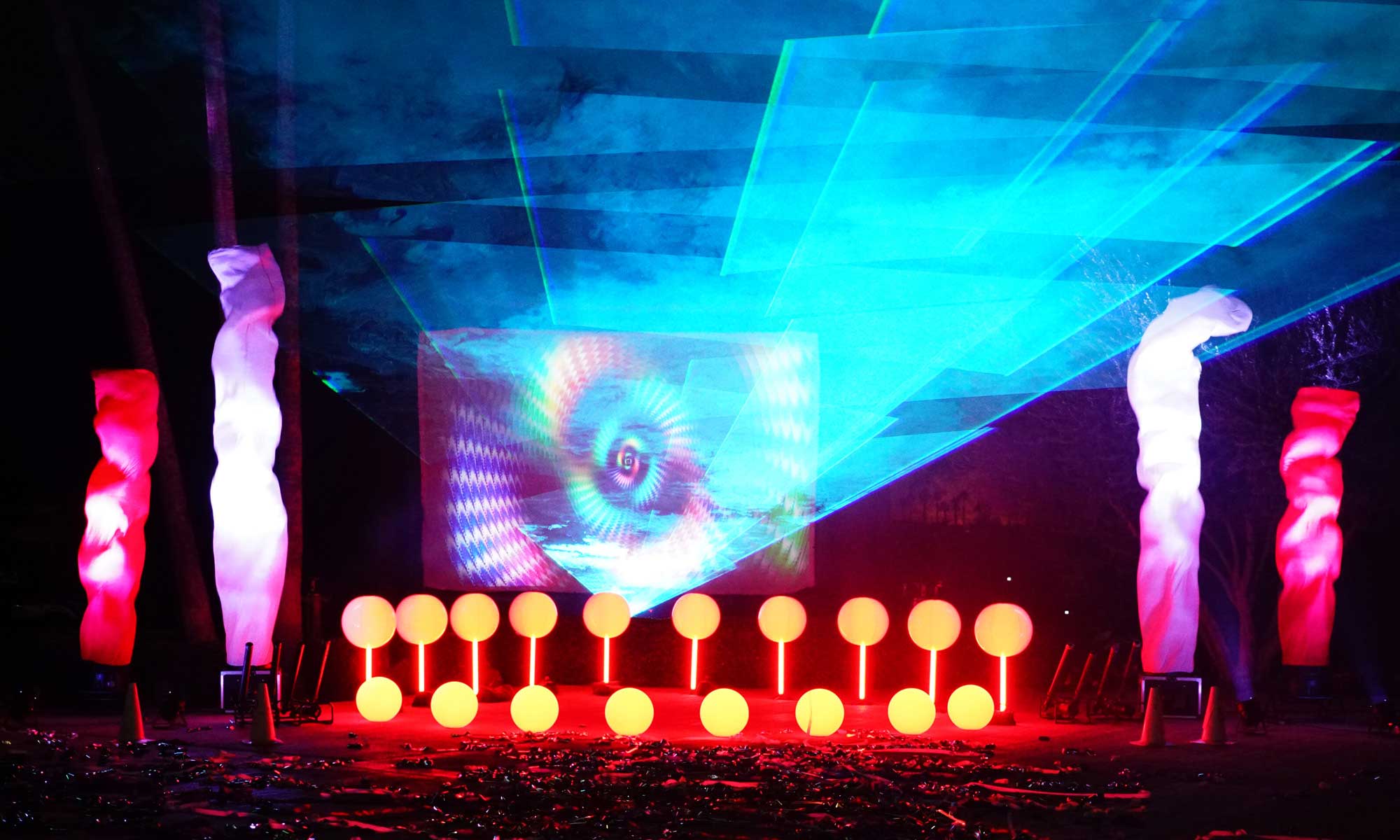 Laser Aerials - TLC Laser Ideas Demo - TLC Creative Technology